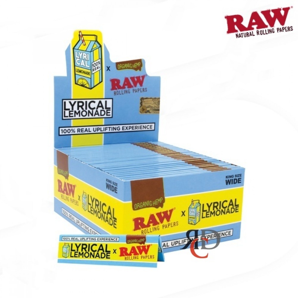RAW X LYRICAL LEMONADE KING SIZE WIDE PAPER 32 CT/PACK