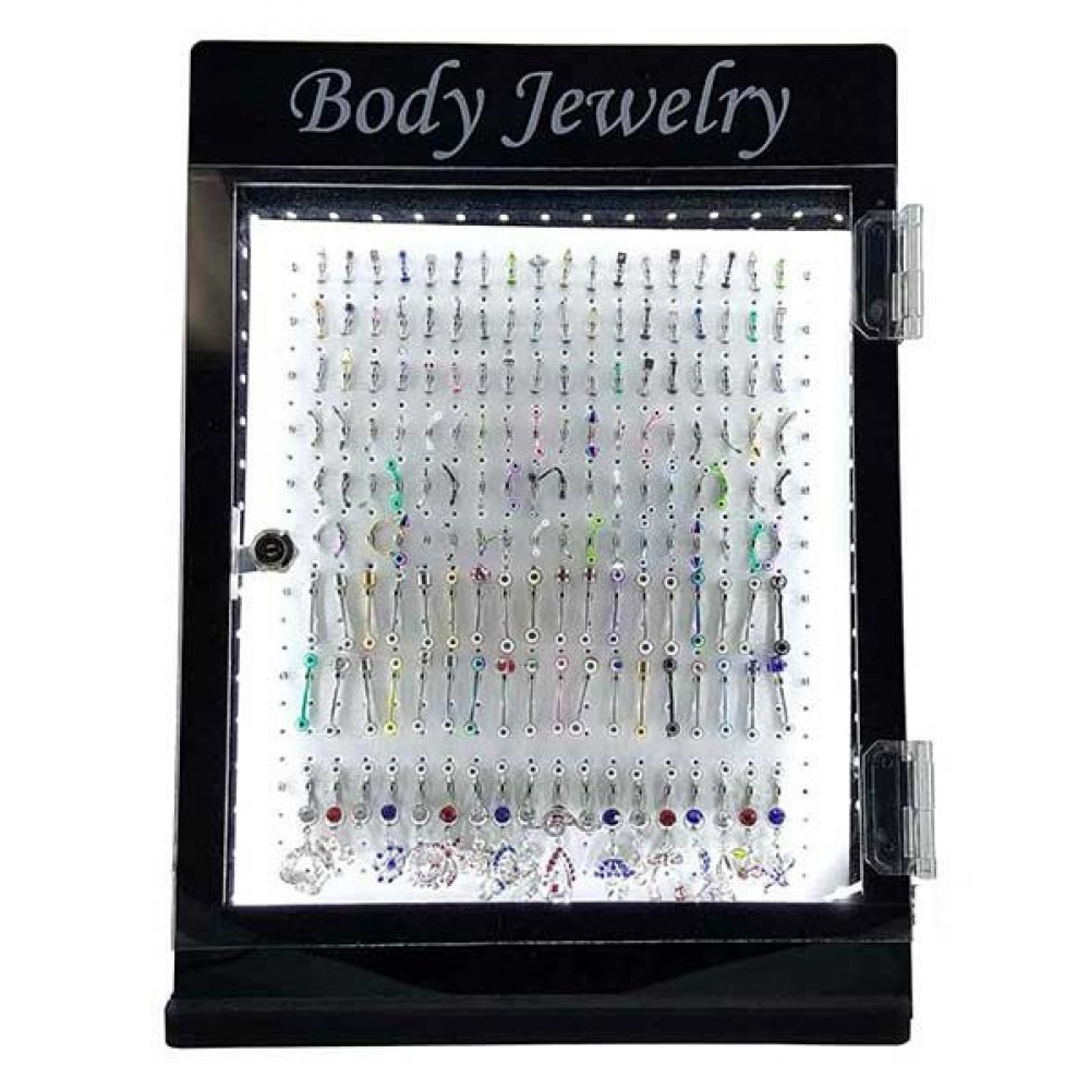 BODY JEWELLERY LED DISPLAY 162CT/PACK