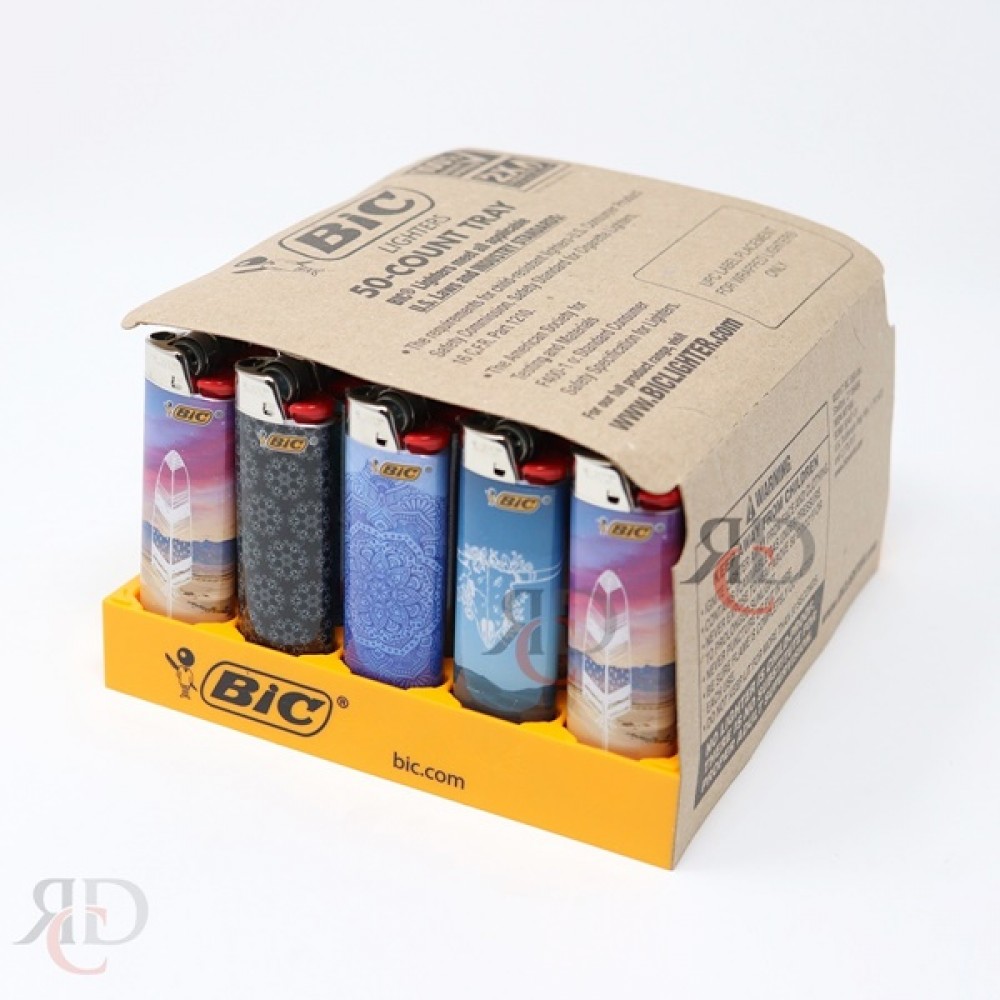 BIC LIGHTERS BOHEMIAN 50CT/PACK