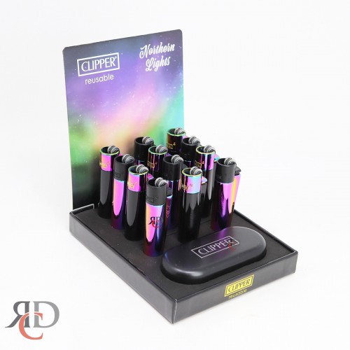 CLIPPER LIGHTER METAL NORTHERN LIGHTS 12CT/ DISPLAY| RIGHT ...