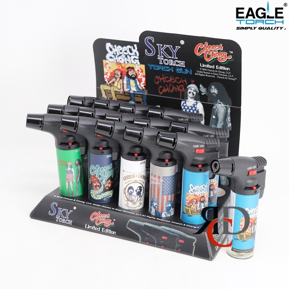 SKY TORCH 4" CHEECH & CHOONG SIDE TORCH 15CT/PACK