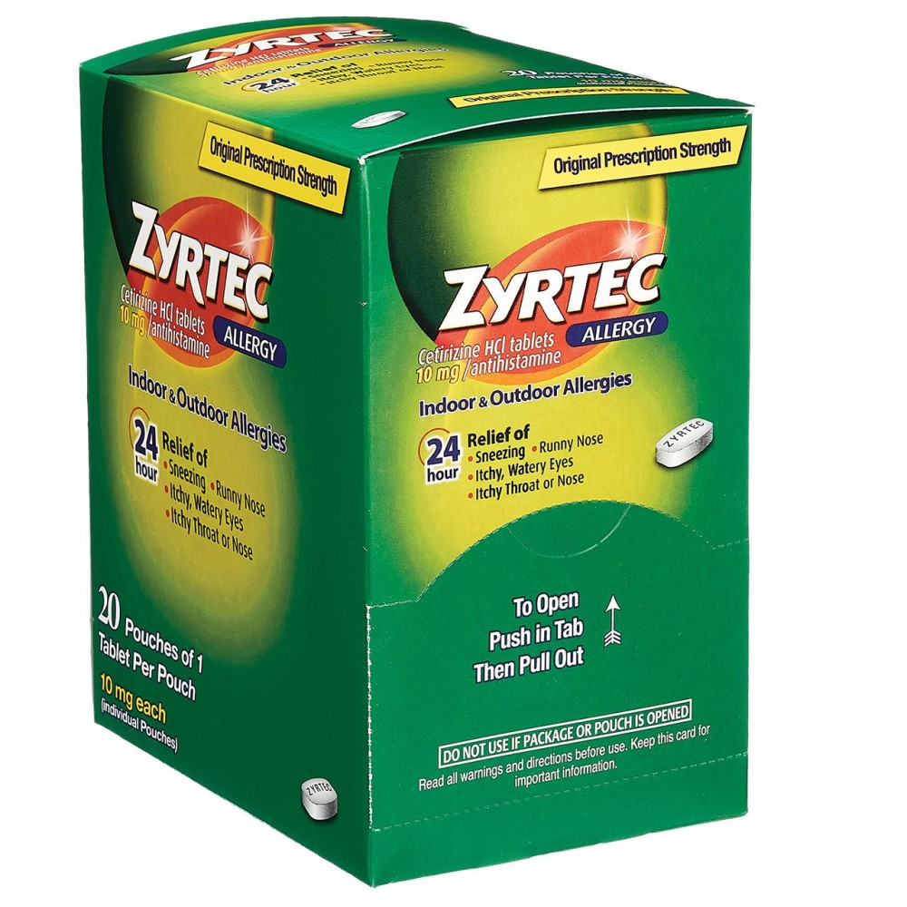 ZYRTEC ALLERGY TABLETS 20CT LOOSE | RIGHT CHOICE DISTRIBUTORS,