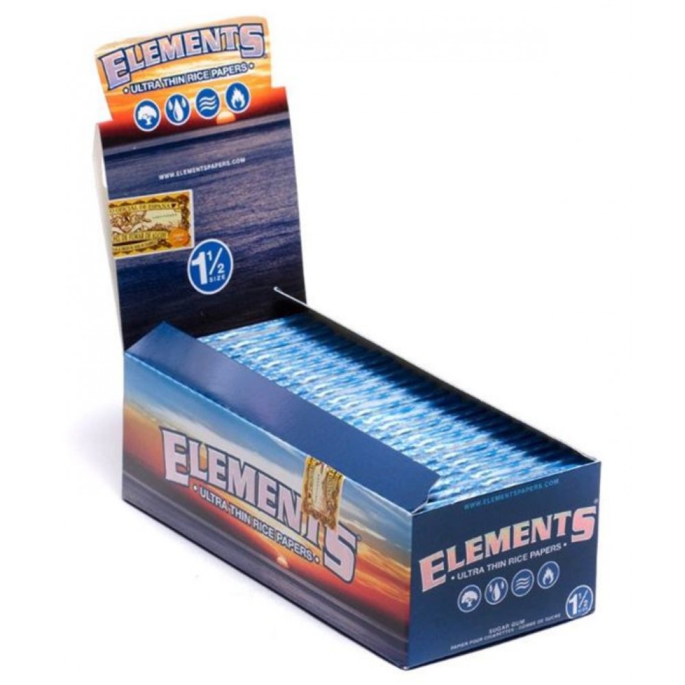 ELEMENTS ULTRA 1 1/2 CIGARETTE ROLLING PAPERS 25CT/PACK