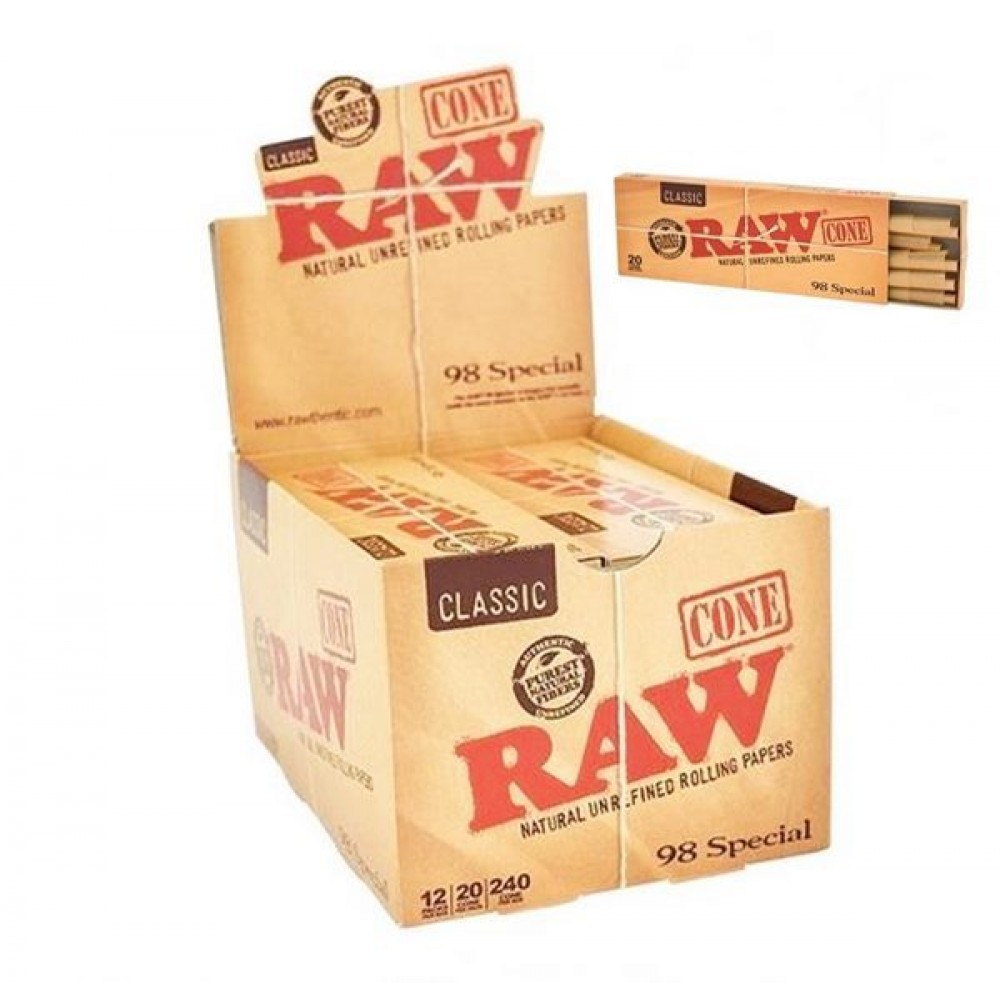 ROLLING PAPERS : RAW CONE 98 SPECIAL 20/ PACK