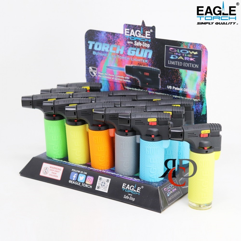 EAGLE TORCH 4" GLOW IN DARK SIDE TORCH 15CT/ DISPLAY ...