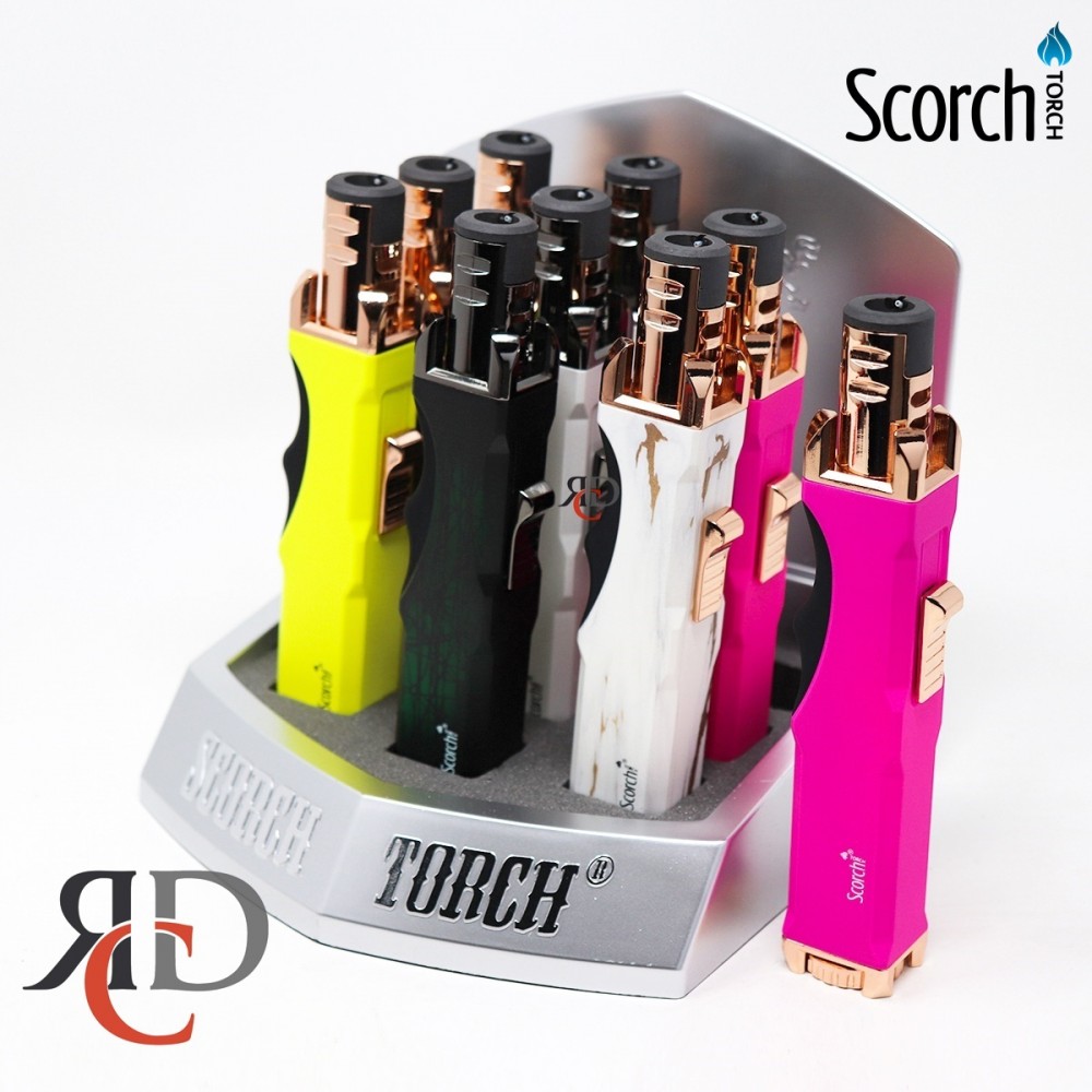 TORCH LIGHTERS : SCORCH TORCH PENCIL STANDING W/ GRIP PUSH ...