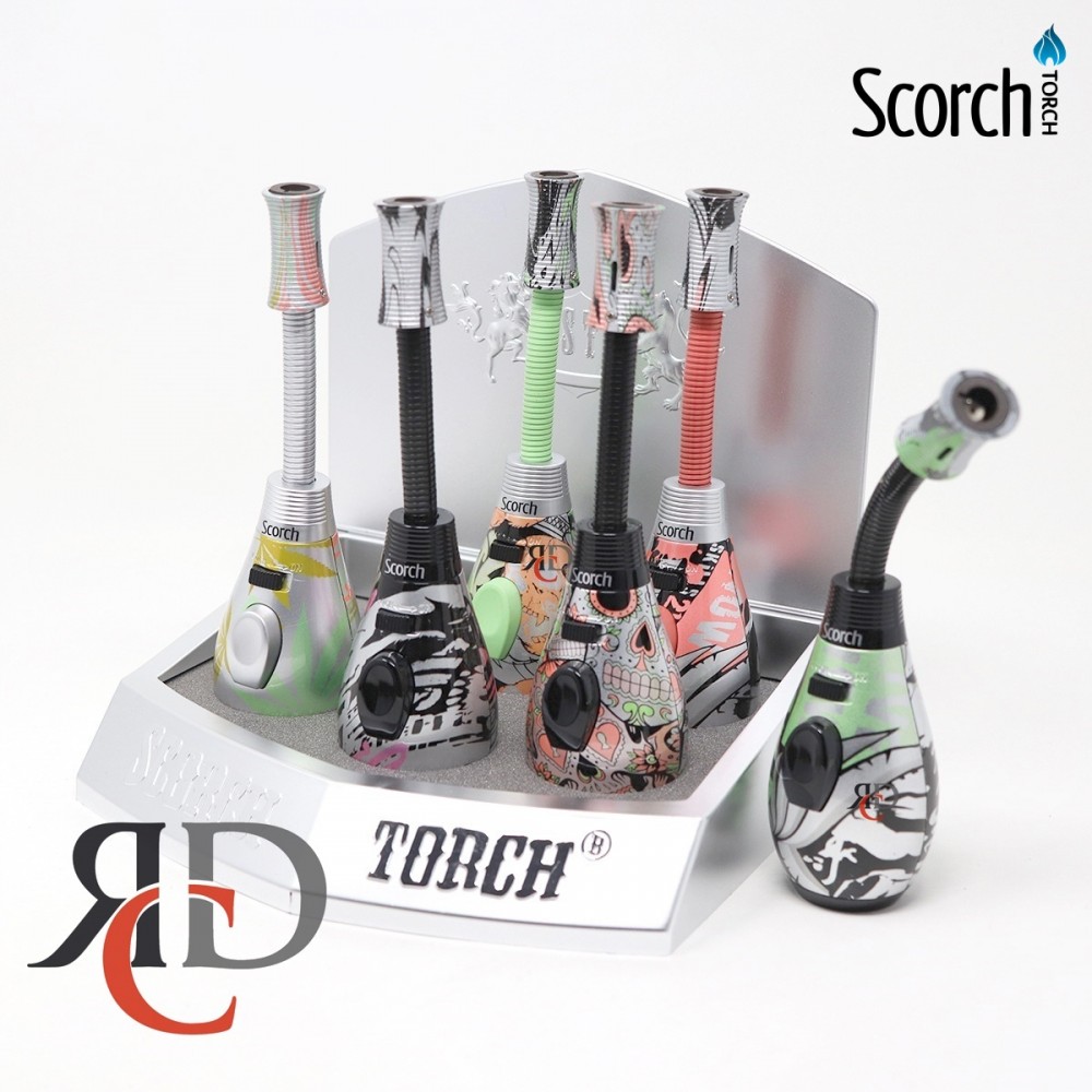 SCORCH TORCH RIBBED NOZZEL ADJUSTABLE W/ 2TONE ASST GRAFFITI ...