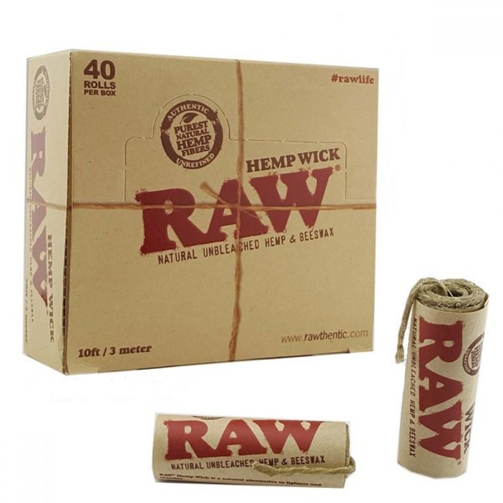 RAW HEMP WICK 10 FT / 3 METER 40CT/PACK