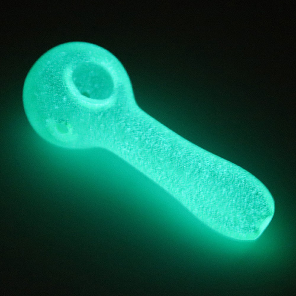 GLASS PIPE FANCY GLOW IN DARK GP8006 1CT