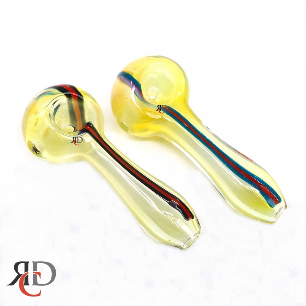 GLASS PIPE FUMED AND RASTA ART GP2733 1CT | RIGHT CHOICE ...