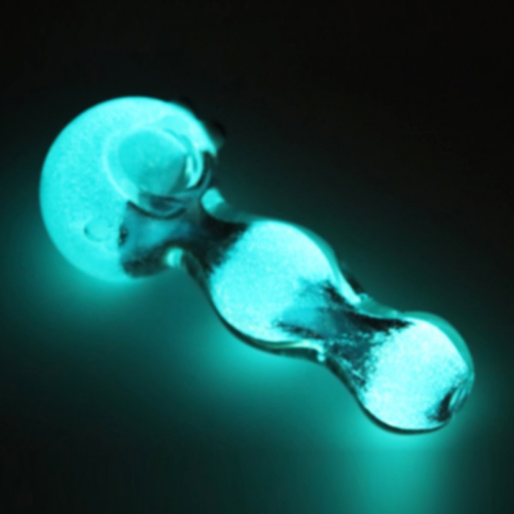 GLASS PIPE GLOW IN DARK FANCY PIPE GP8560 1CT