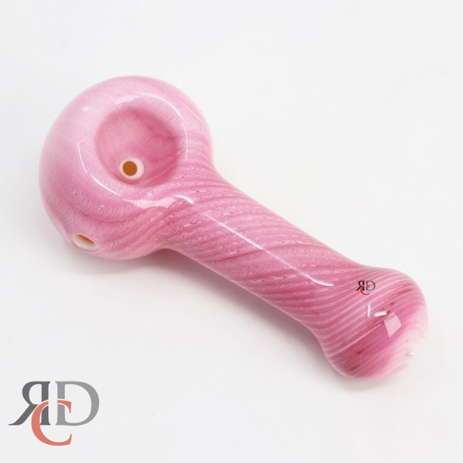 GLASS PIPE ROSE PINK SWIRL GP7586 1CT