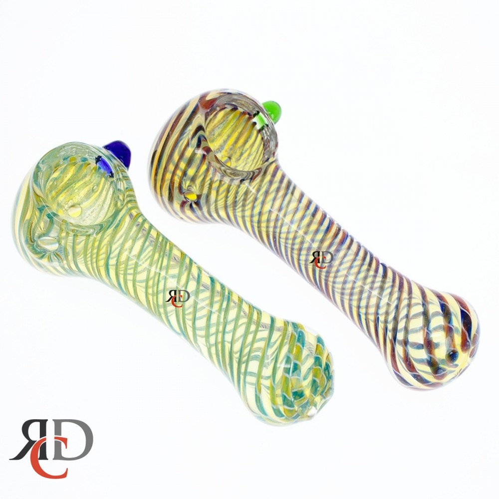 GLASS PIPE SWIRL ART WITH MARBLE GP3610 1CT | RIGHT CHOICE ...
