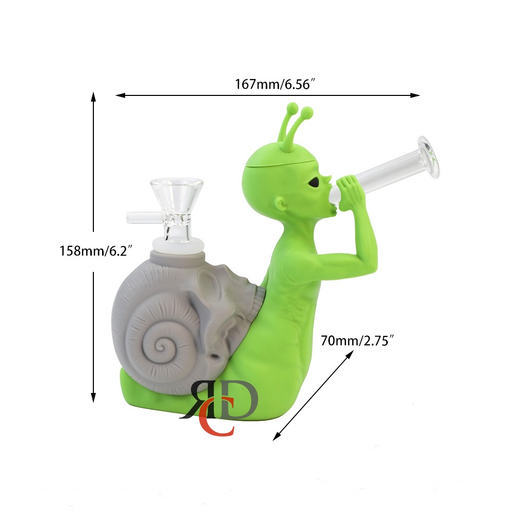SILICONE WATER PIPE SNAIL ALIEN WPS816 1CT | RIGHT CHOICE ...