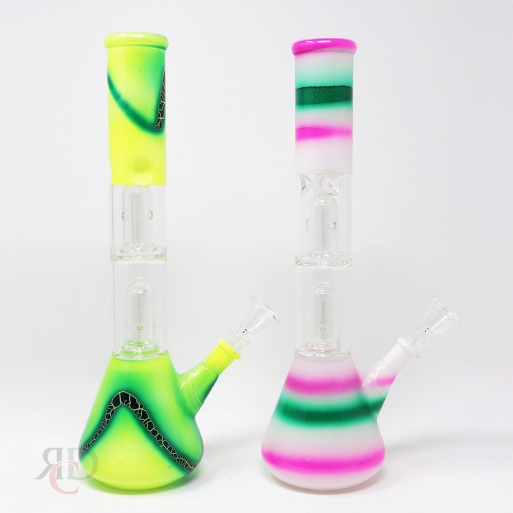WATER PIPE WITH 2 PERCOLATOR CMF15 1CT